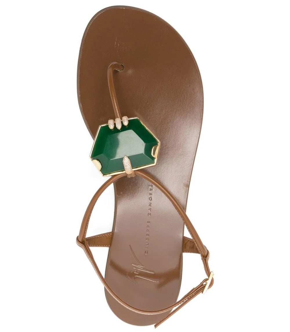 Sandali Luxury Donna con Ornamento in Pietra | Made in Italy ...